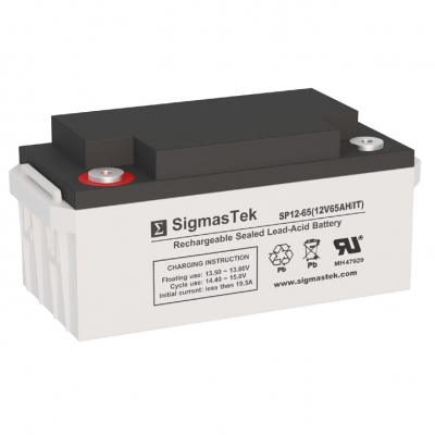 SP12 65 SigmasTek Battery 12 Volt 65 Ah with IT Terminals