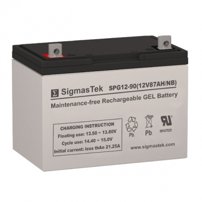 SPG12 90 SigmasTek Battery 12 Volt 87 Ah with NB Terminals